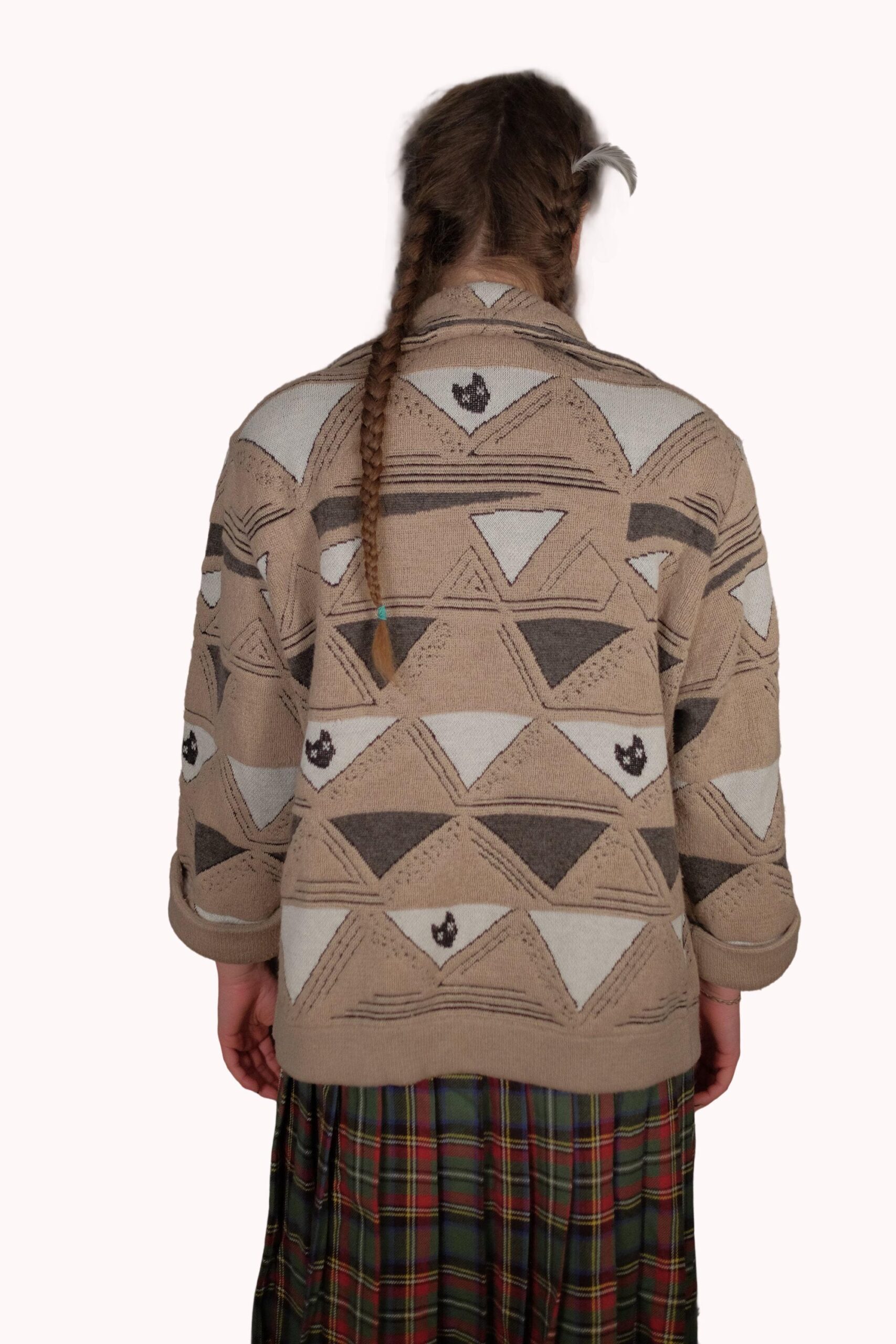 Vintage Chunky Cottagecore Cardigan with Shoulder pads - True Vintage ...